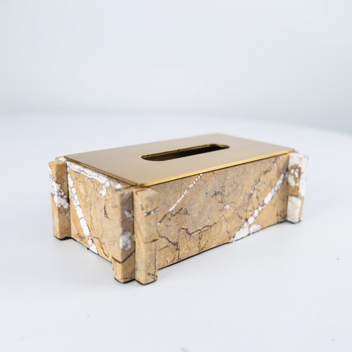 Ecliptia Shell ( Brown) Tissue Box